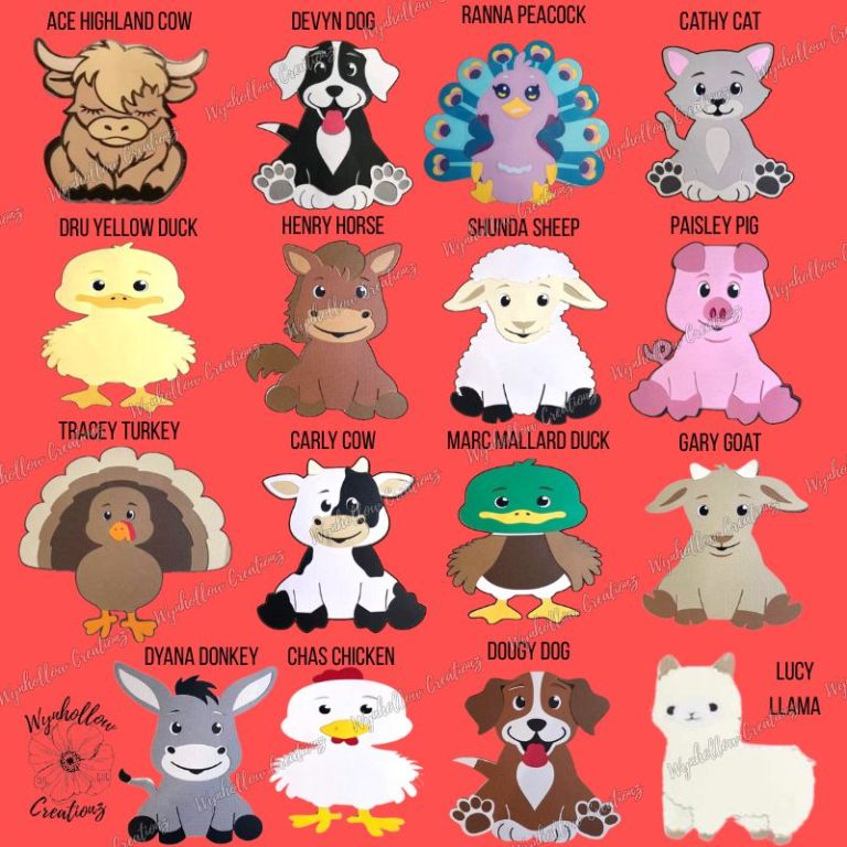 Farm Animal Vinyl and Paper Decor – Wynhollow Creationz