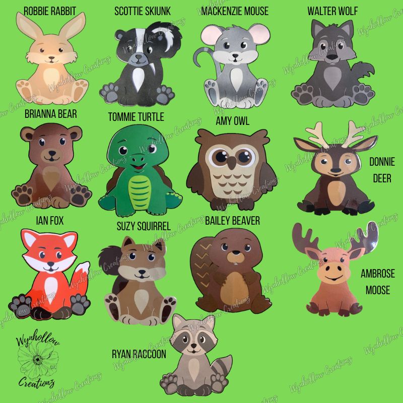 Woodland Animal Vinyl and Paper Decor – Wynhollow Creationz